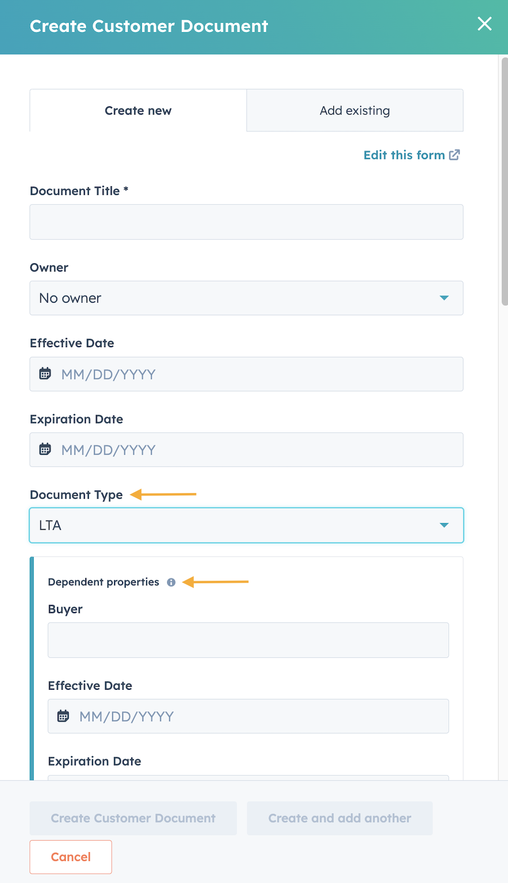 Customer Documents